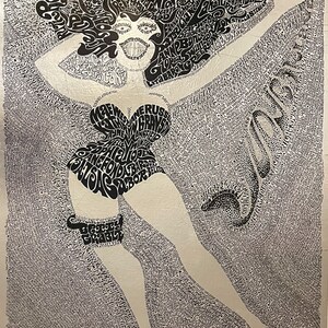 Ladies of the Silver Screen by Jim Pearsall Original Silver Foil Poster ...