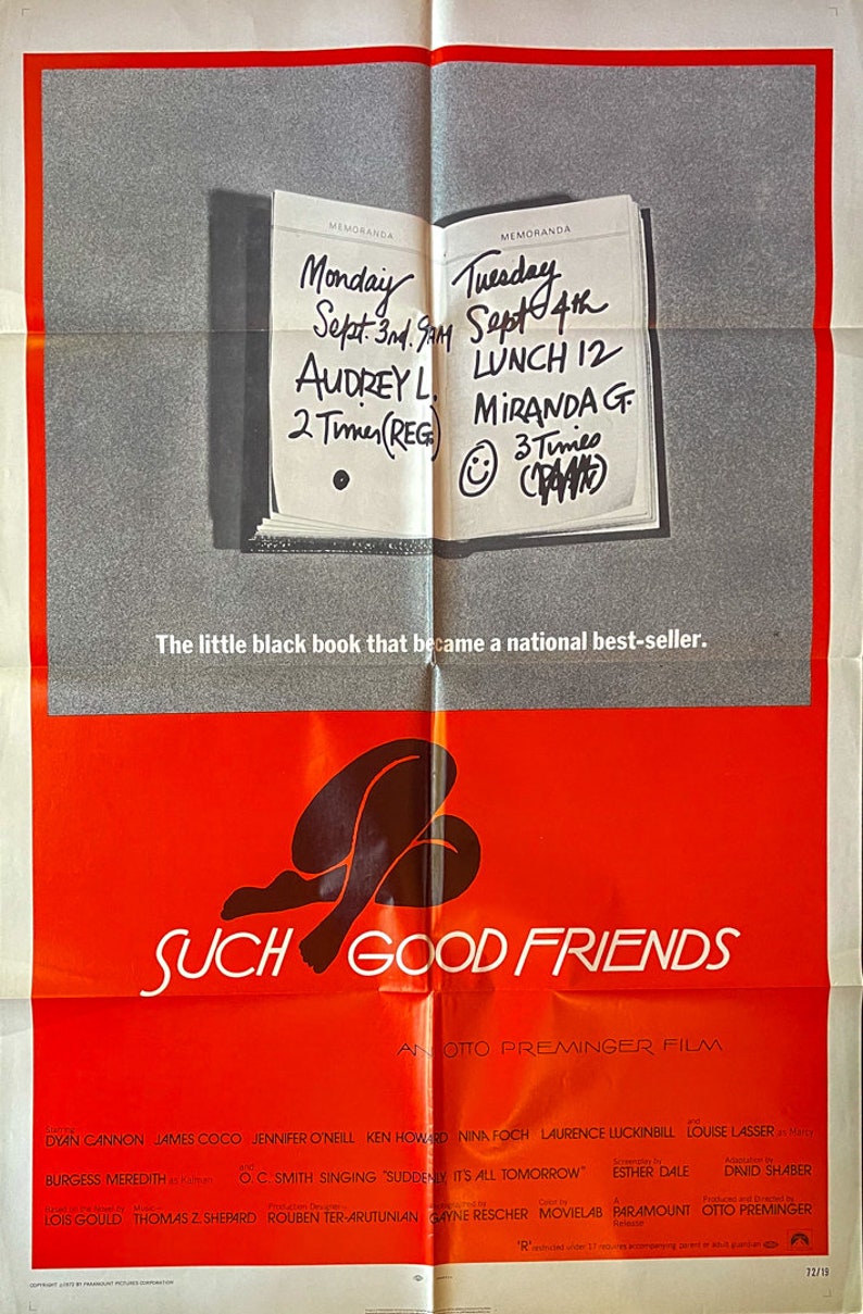 Such Good Friends (1972) Staring Ryan Cannon, Ken Howard, Burgess ...