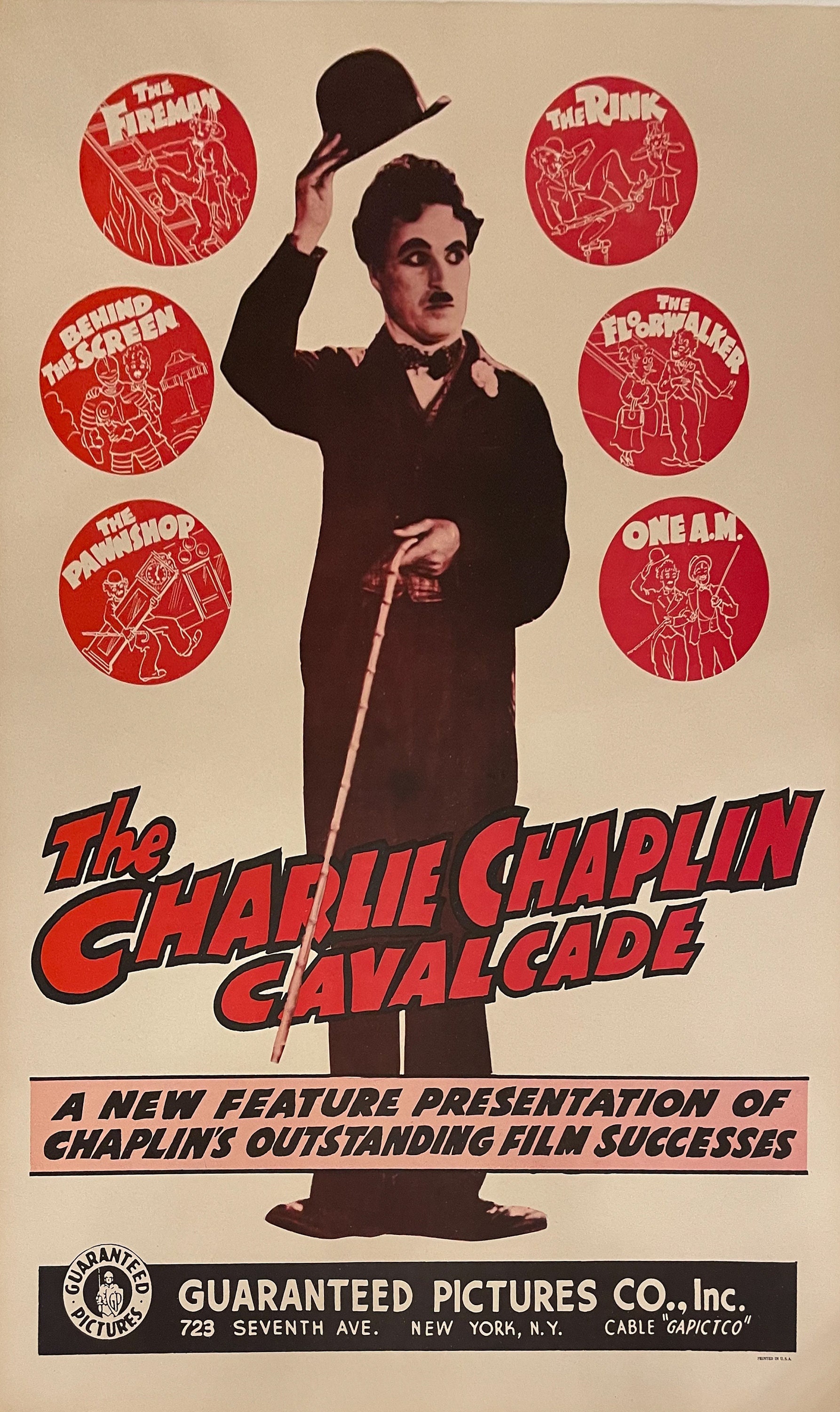 Cavalcade (series) of Charlie Chaplin Films-original 1958 Movie Poster ...
