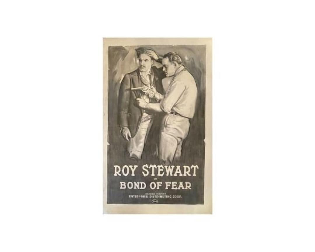 Bond of Fear: Roy Stewart, 1920 Original Silent Film Poster - Etsy