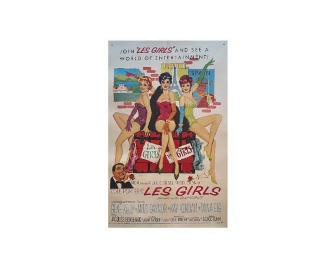 Les Girls (1957) Original Single Sheet Movie Poster for Musical ...