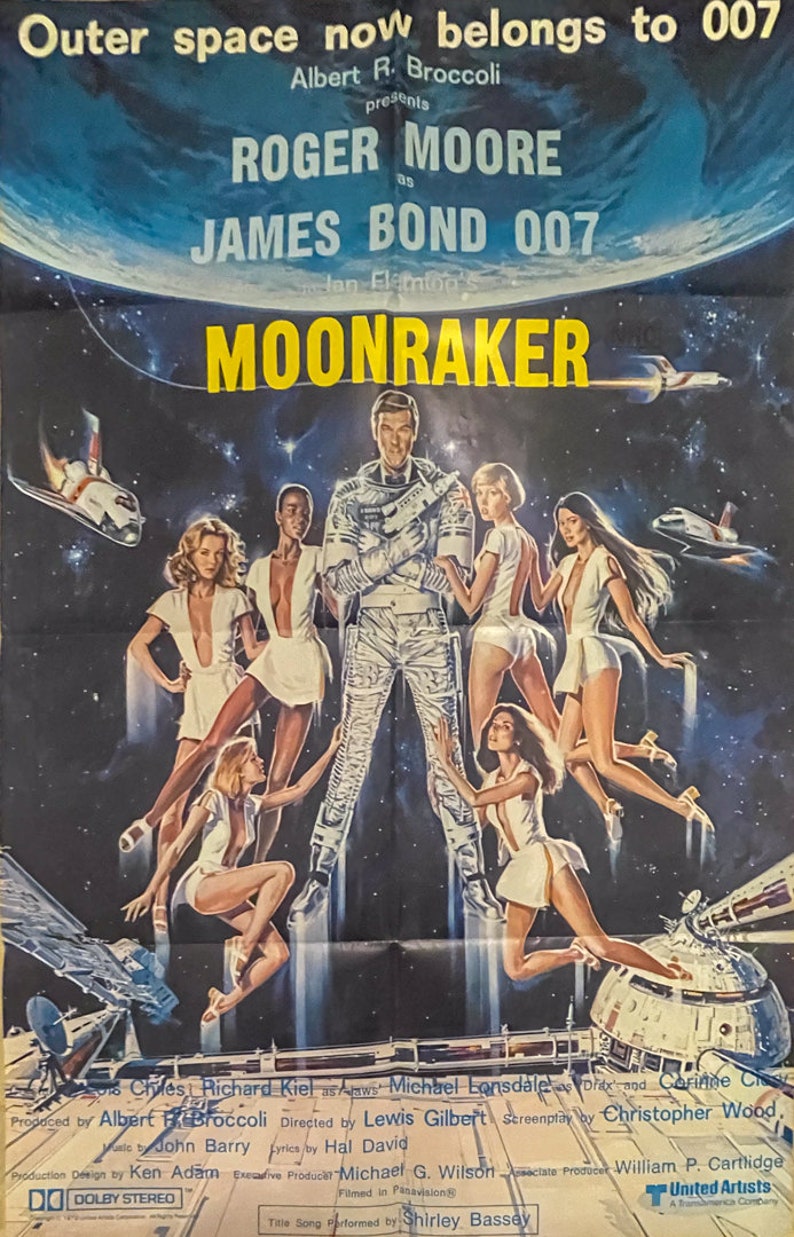 Moonraker 007 Original Australian One Sheet Movie Poster Studio Issued Folded not a Reproduction ...