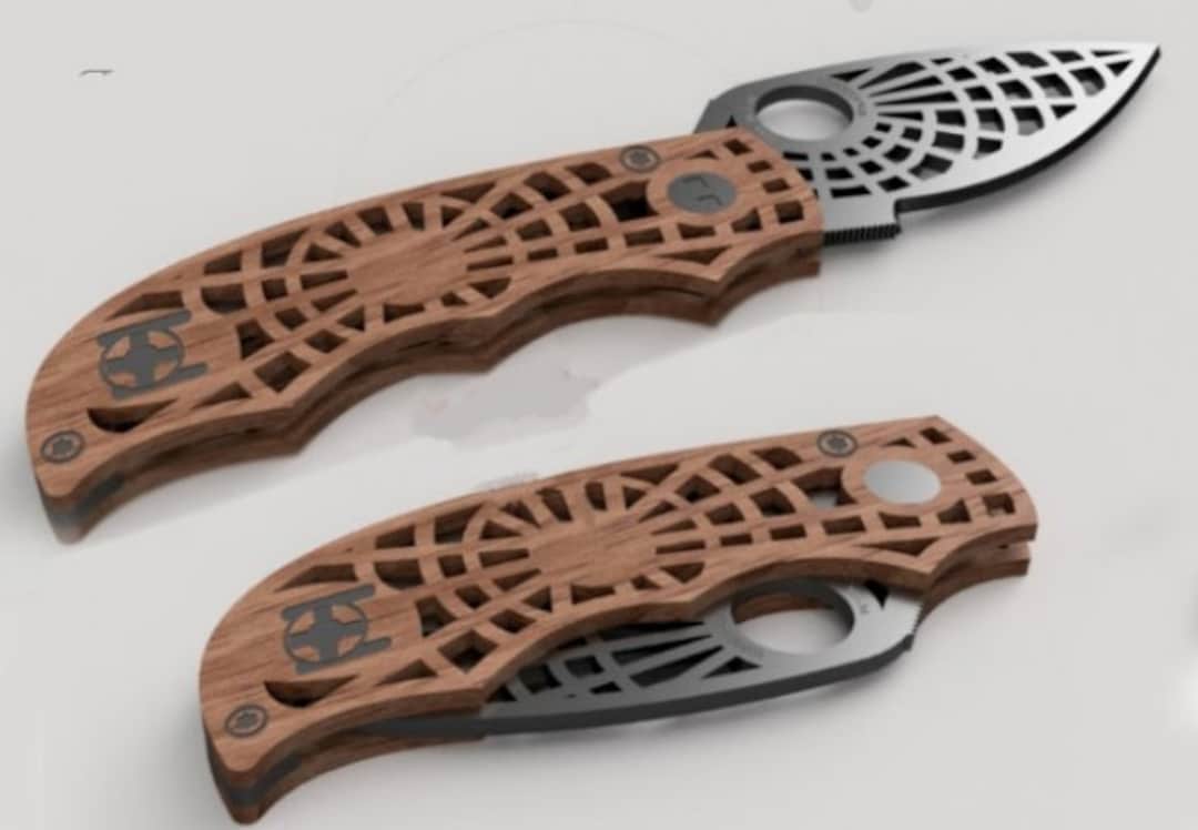 Lasercut Knife Model 3D Decorative Wooden Design 3 Mm Plan DXF SVG CDR ...