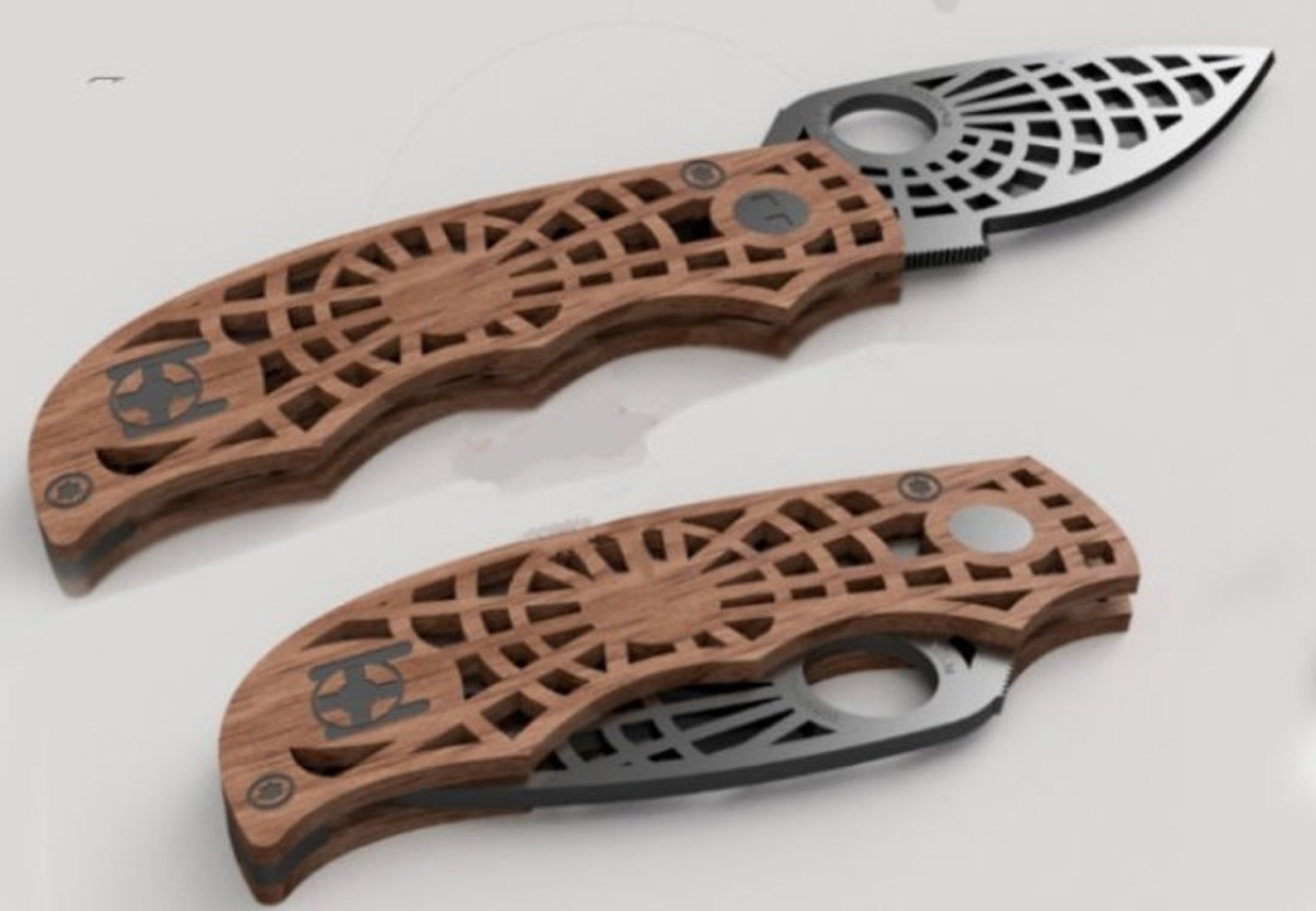 Lasercut Knife Model 3D Decorative Wooden Design 3 Mm Plan DXF SVG CDR ...