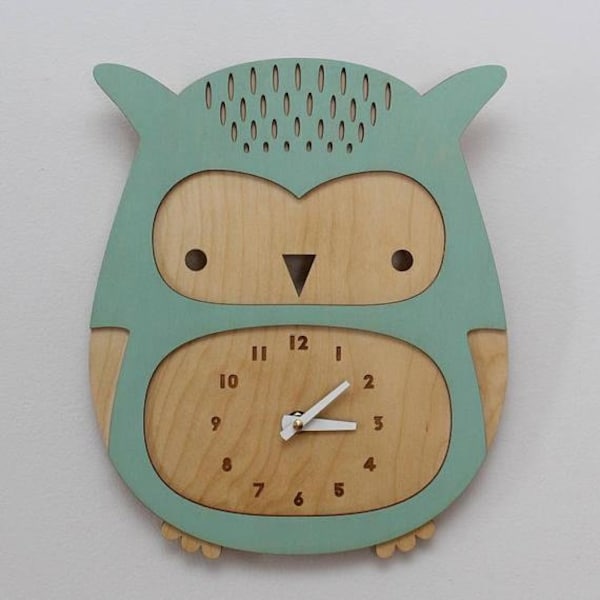 Wooden Owl Clock - Etsy