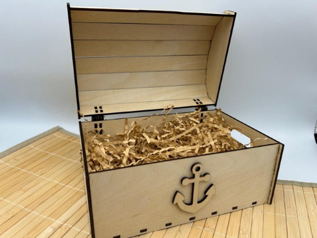 Lasercut Treasure Box Design, Decorative Wooden Gift Box Model 3 Mm ...