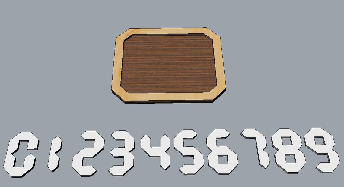 Lasercut Numbers Puzzle for Kids Numeric Wooden Toy SVG DXF Files - Etsy