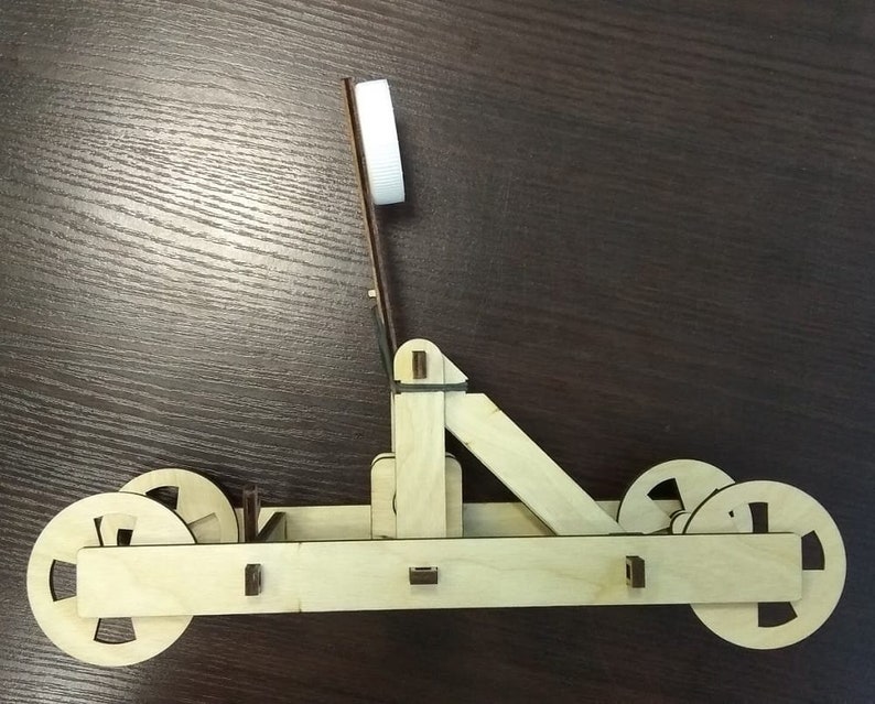 Lasercut Catapult 3D Decorative Wooden Toy for Kids 3 Mm Plan SVG DXF ...