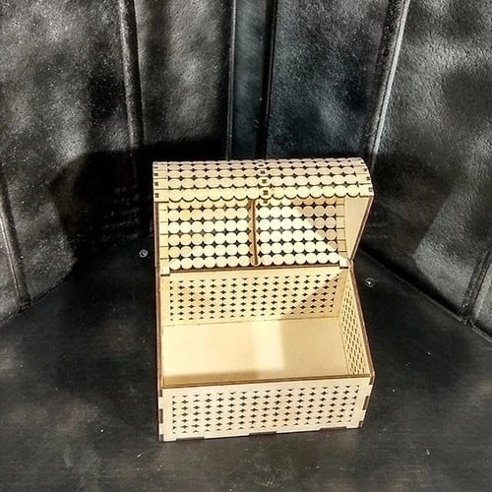 Lasercut Box Design Wooden Chest Model 3 Mm Plan SVG DXF Files - Etsy