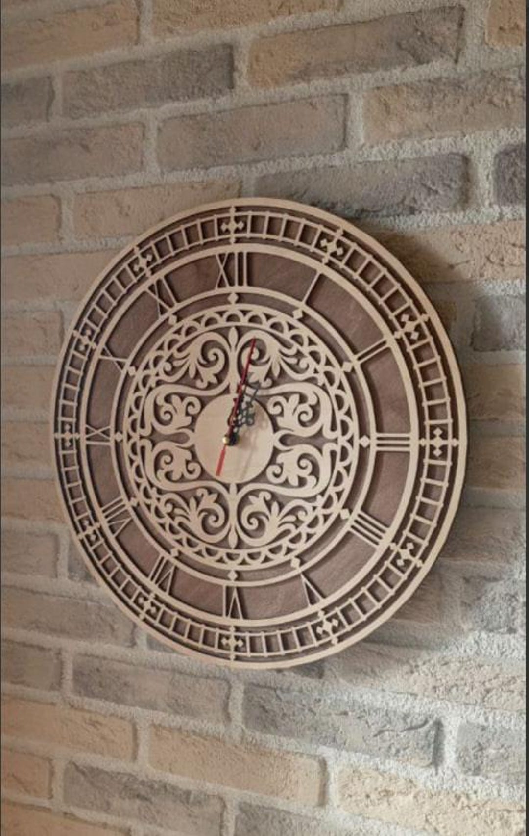 Aesthetic Wall Clock Laser Cut File | Wooden Clock Design SVG DXF Cdr ...
