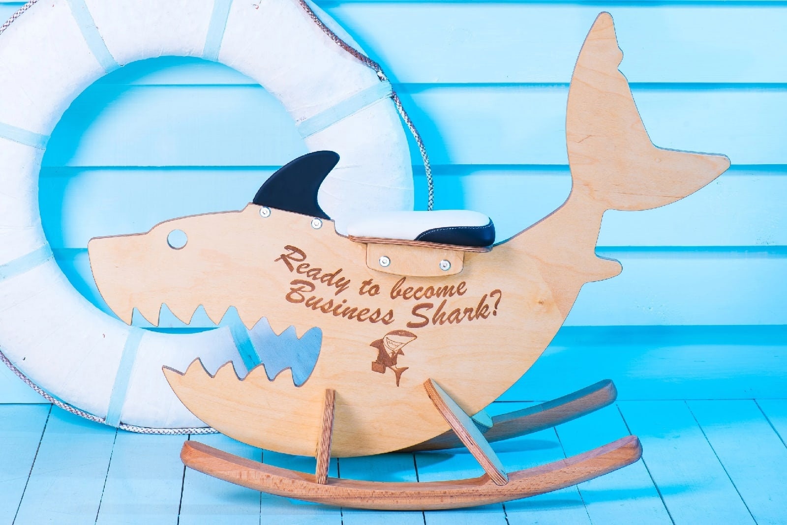 Lasercut Rocker Wooden Shark Toy Plan for Kids Cnc Router Cut 13 Mm ...
