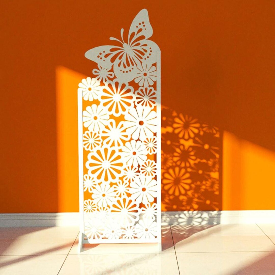 Butterfly Pattern Room Separator SVG, Laser Cut Wall Divider Screen for ...
