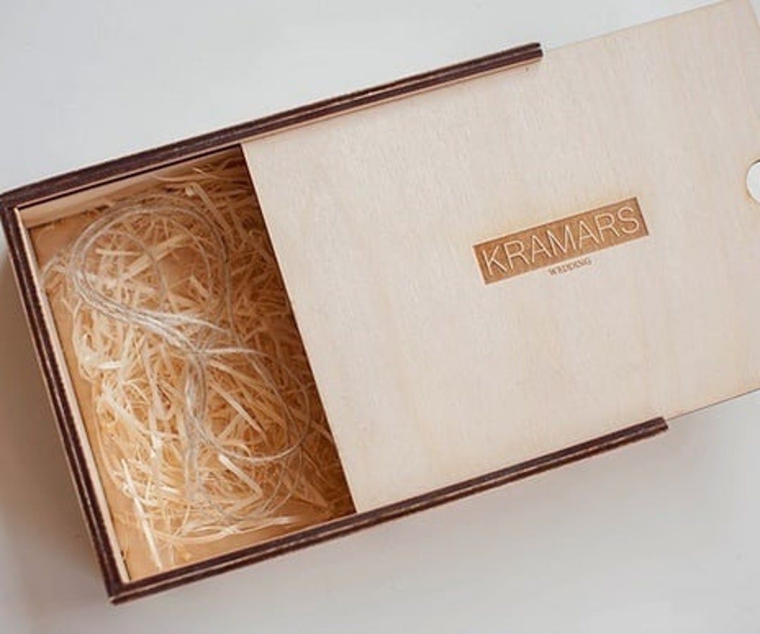 Lasercut Sliding Box Design Wooden Gift Box Model 3 Mm Plan SVG DXF ...