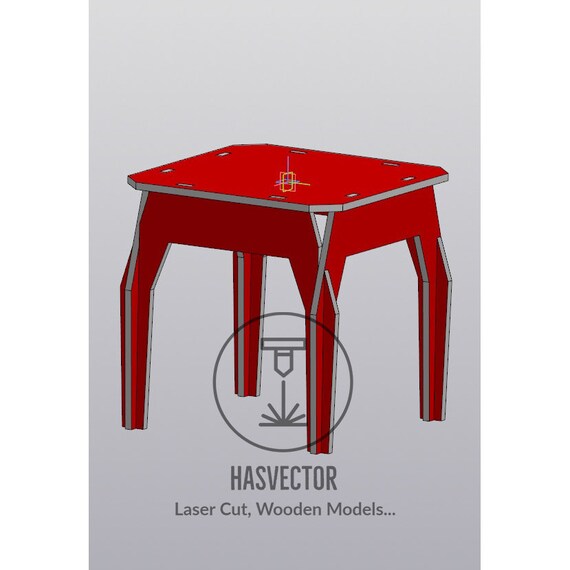 Lasercut Wooden Desk Model Coffee Table Design Home Craft - Etsy