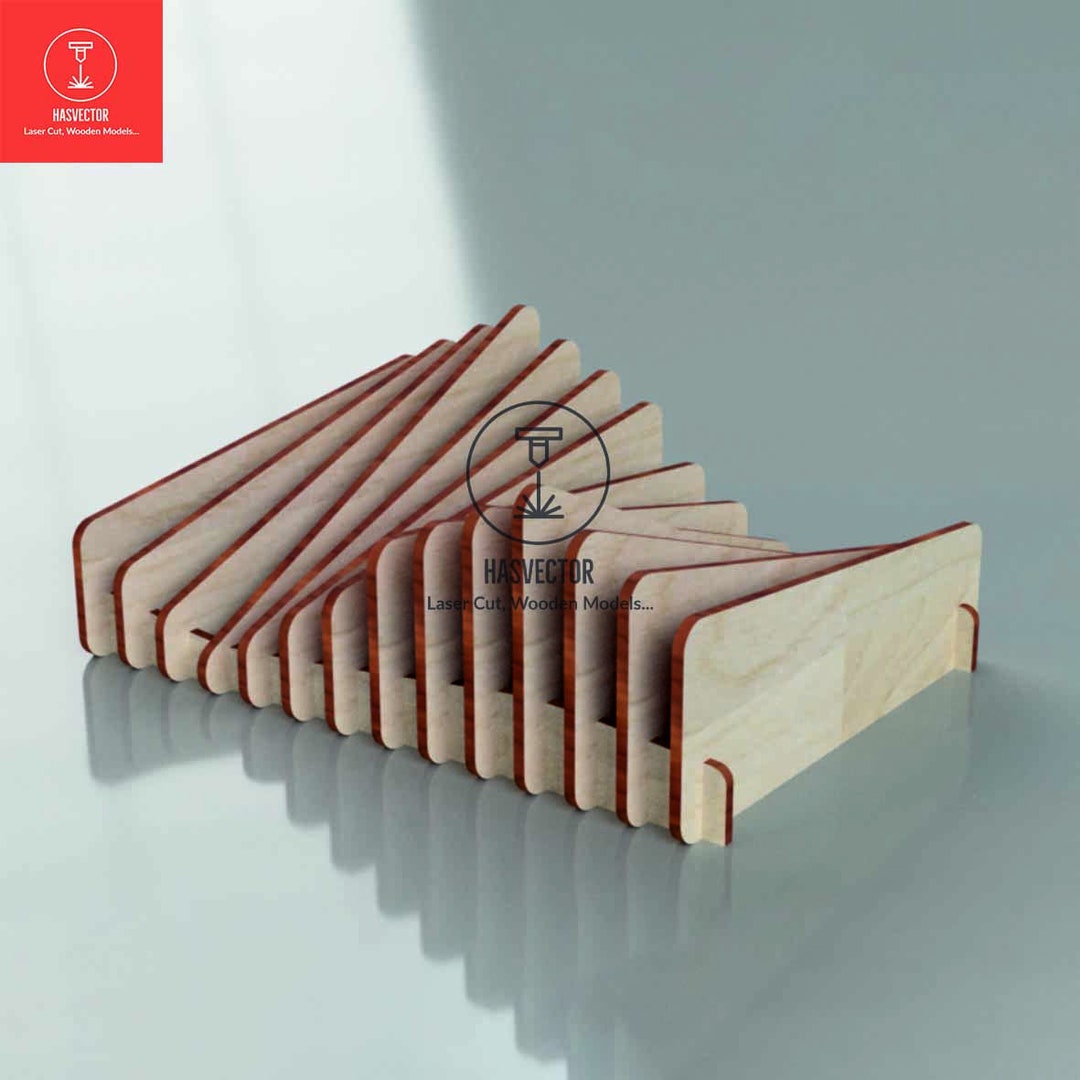 Lasercut Rack-stand Desk Organizer for Books, Covers, Postcards, Etc ...