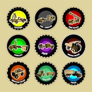 Laser Cut Toy Set-9 Special Design! Backhoe, Car+caravan, Fire Truck ...