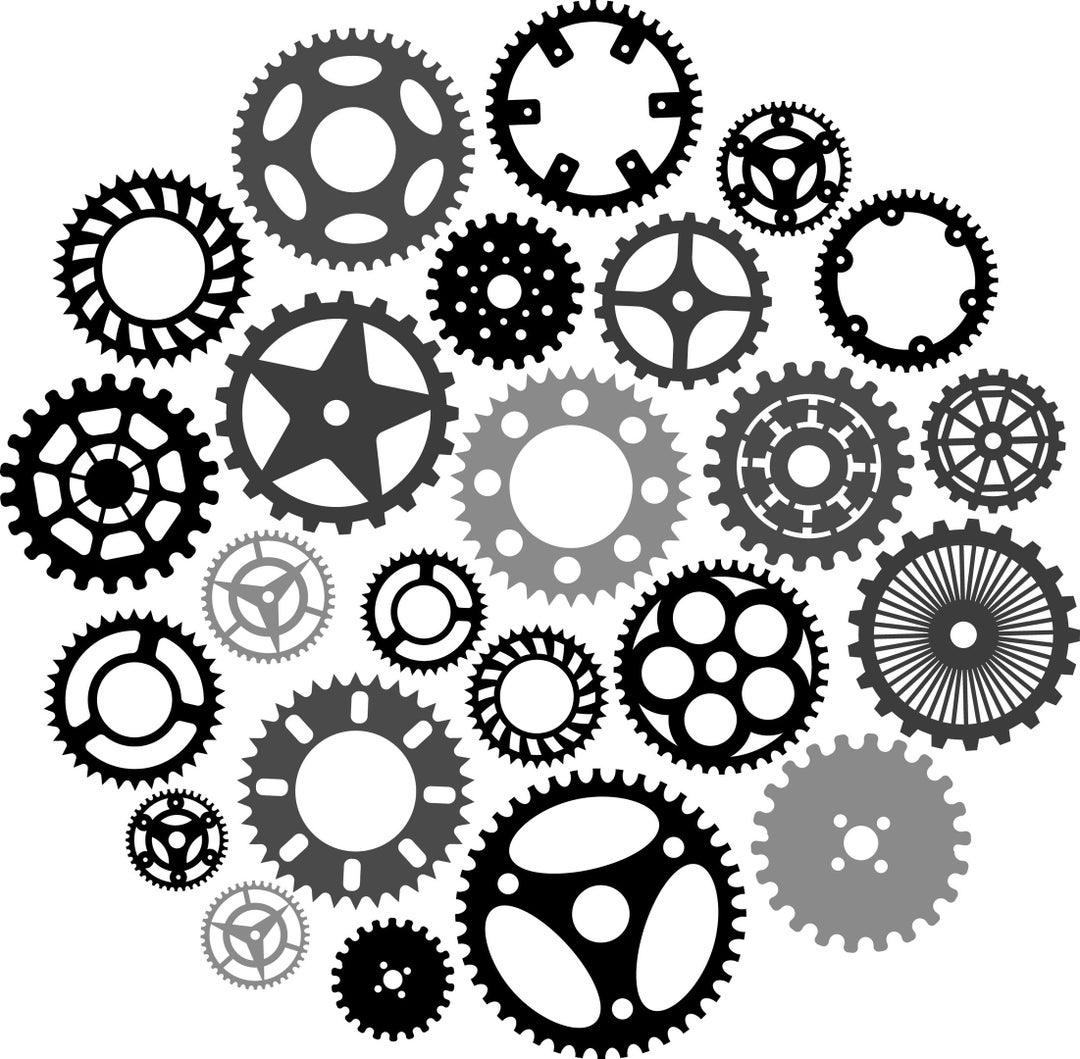 Lasercut Gear Models 3D Decorative Wooden Toy Plan SVG DXF Files - Etsy