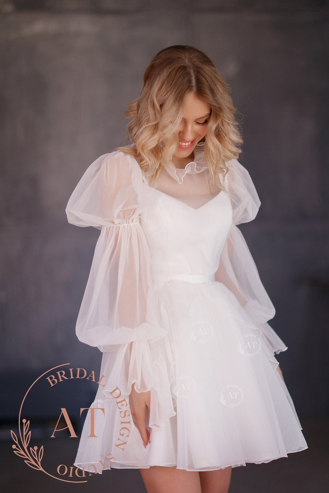 Mini Wedding Dress Short Wedding Dress Bridal Gowns - Etsy