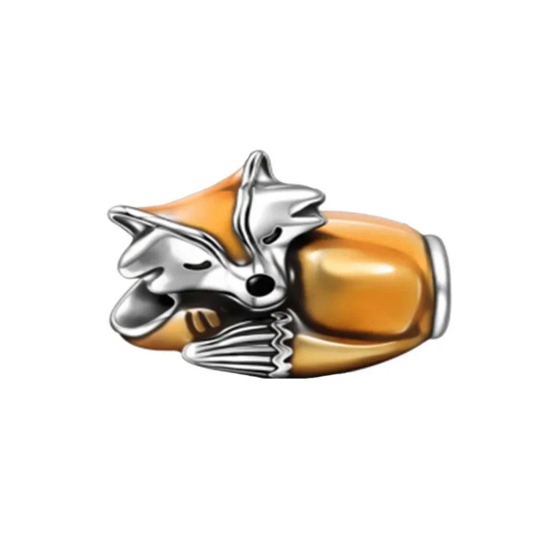 Fox Charm Pandora Style Charm Gift for Her - Etsy