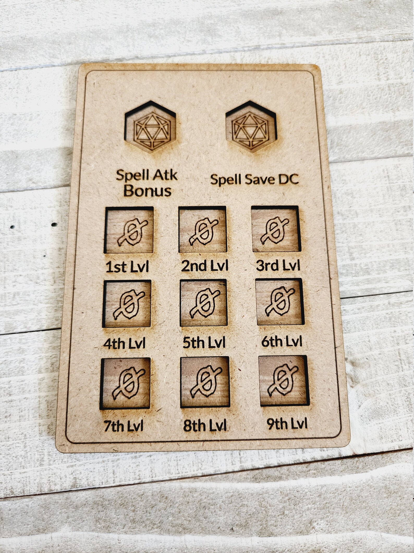 Dnd Spell Tracker / Dungeons and Dragons Fun / Dice and Tracking for ...