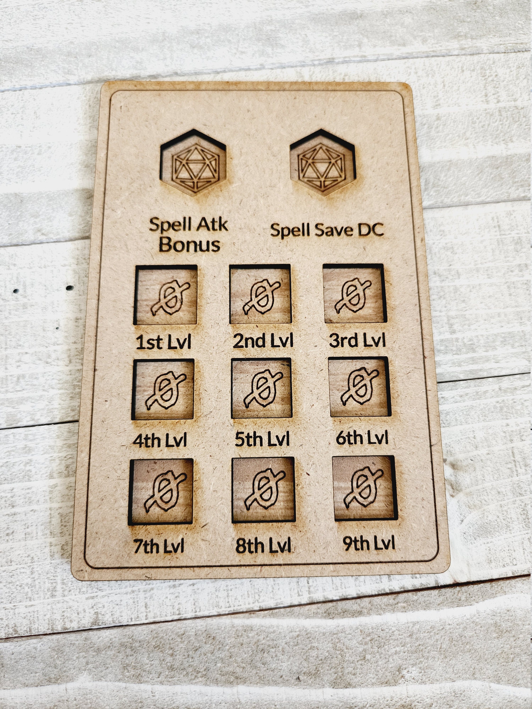 Dnd Spell Tracker / Dungeons and Dragons Fun / Dice and Tracking for ...