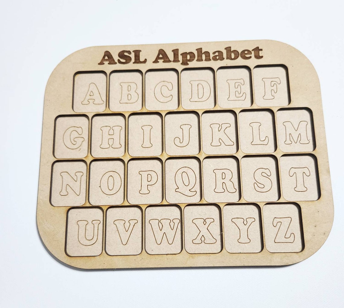 ASL ALPHABET PUZZLE, Sign Language, American Sign Practice, Alphabet ...