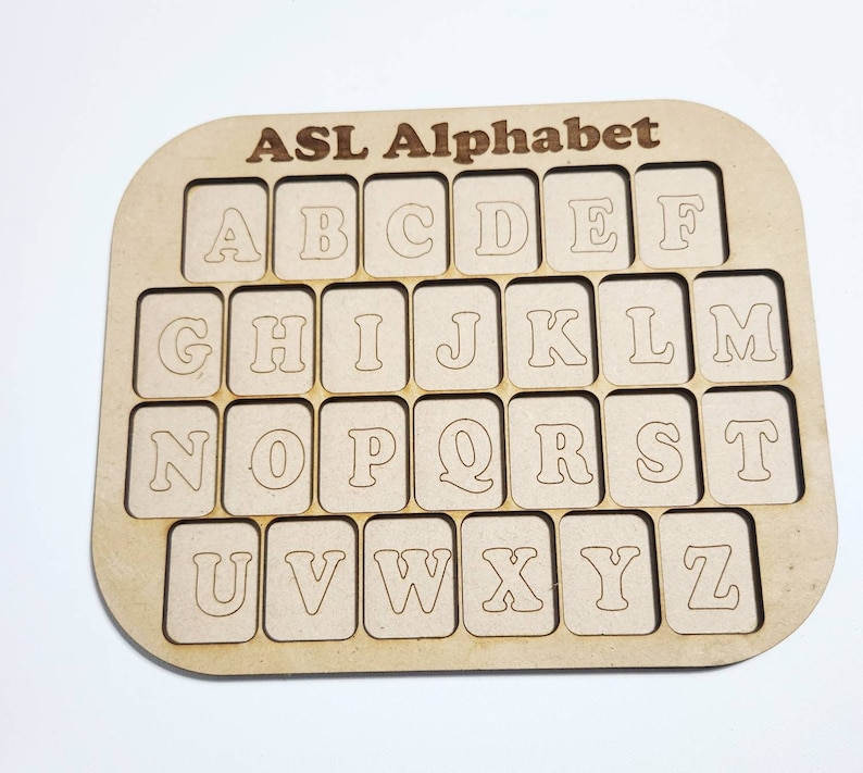 ASL ALPHABET PUZZLE, Sign Language, American Sign Practice, Alphabet ...