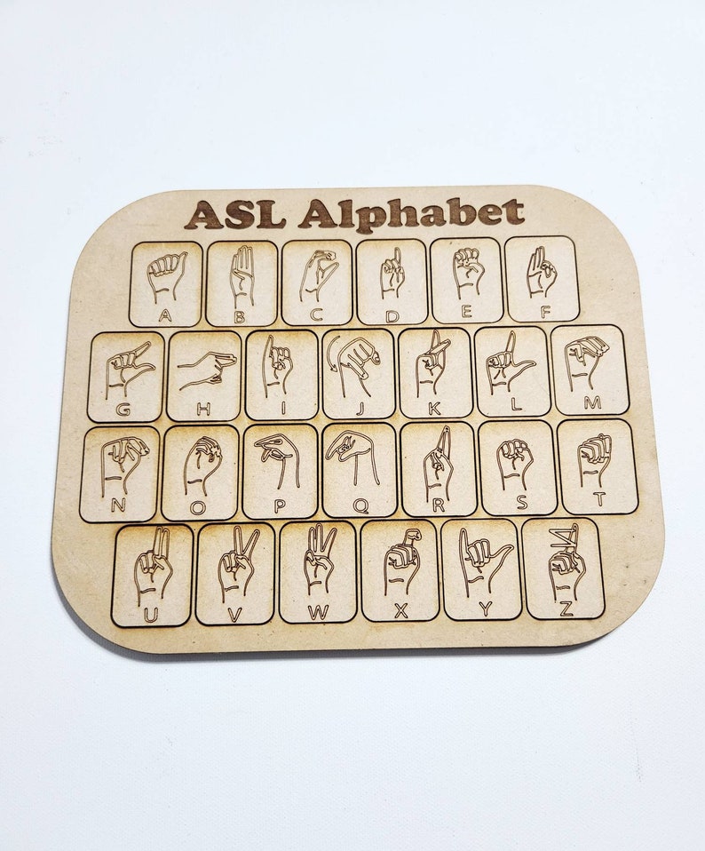 ASL ALPHABET PUZZLE, Sign Language, American Sign Practice, Alphabet ...