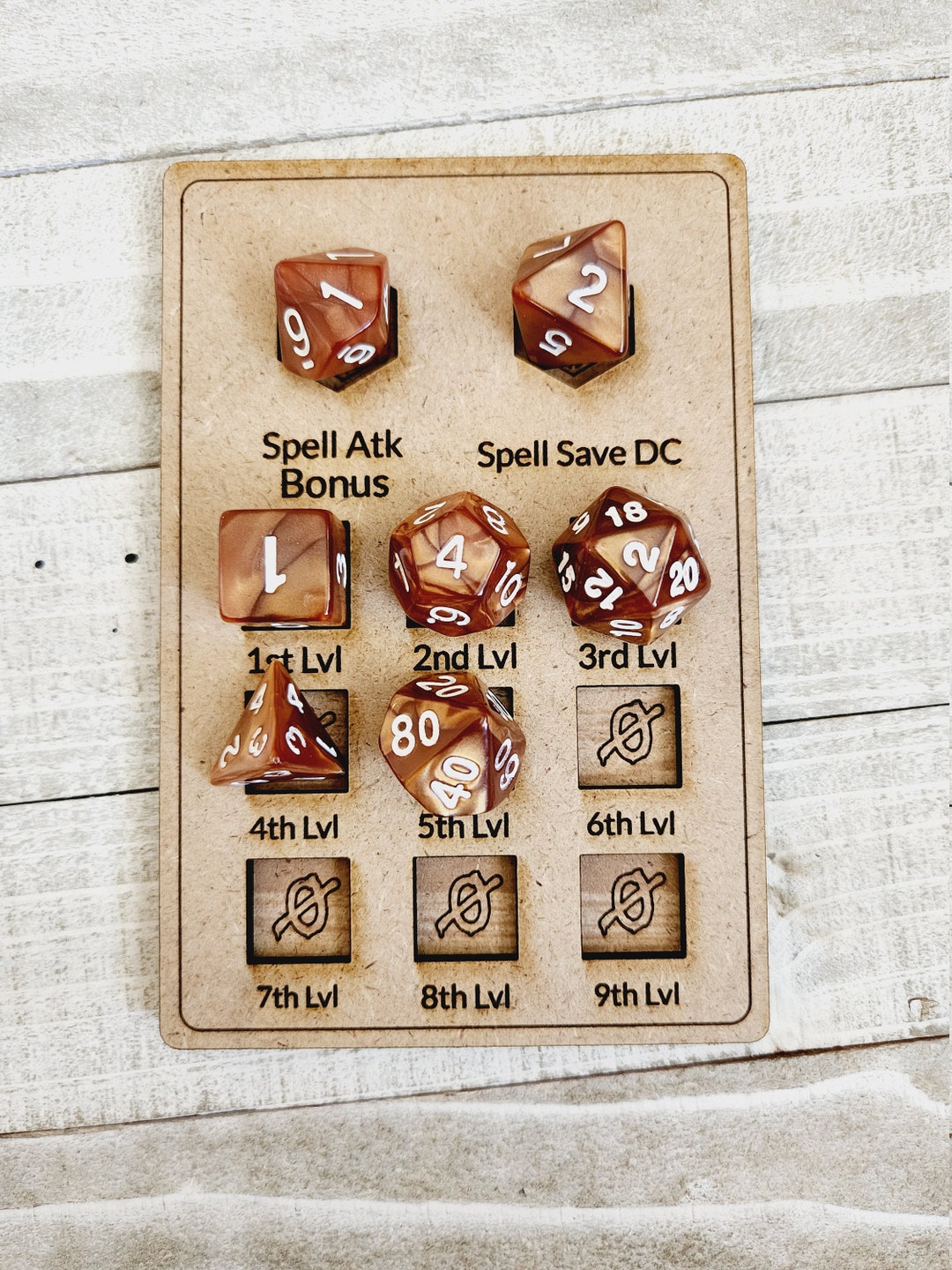 Dnd Spell Tracker / Dungeons and Dragons Fun / Dice and Tracking for ...