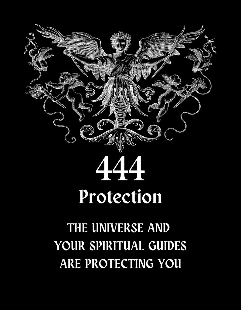 444 Protection Angel Numbers digital Download - Etsy
