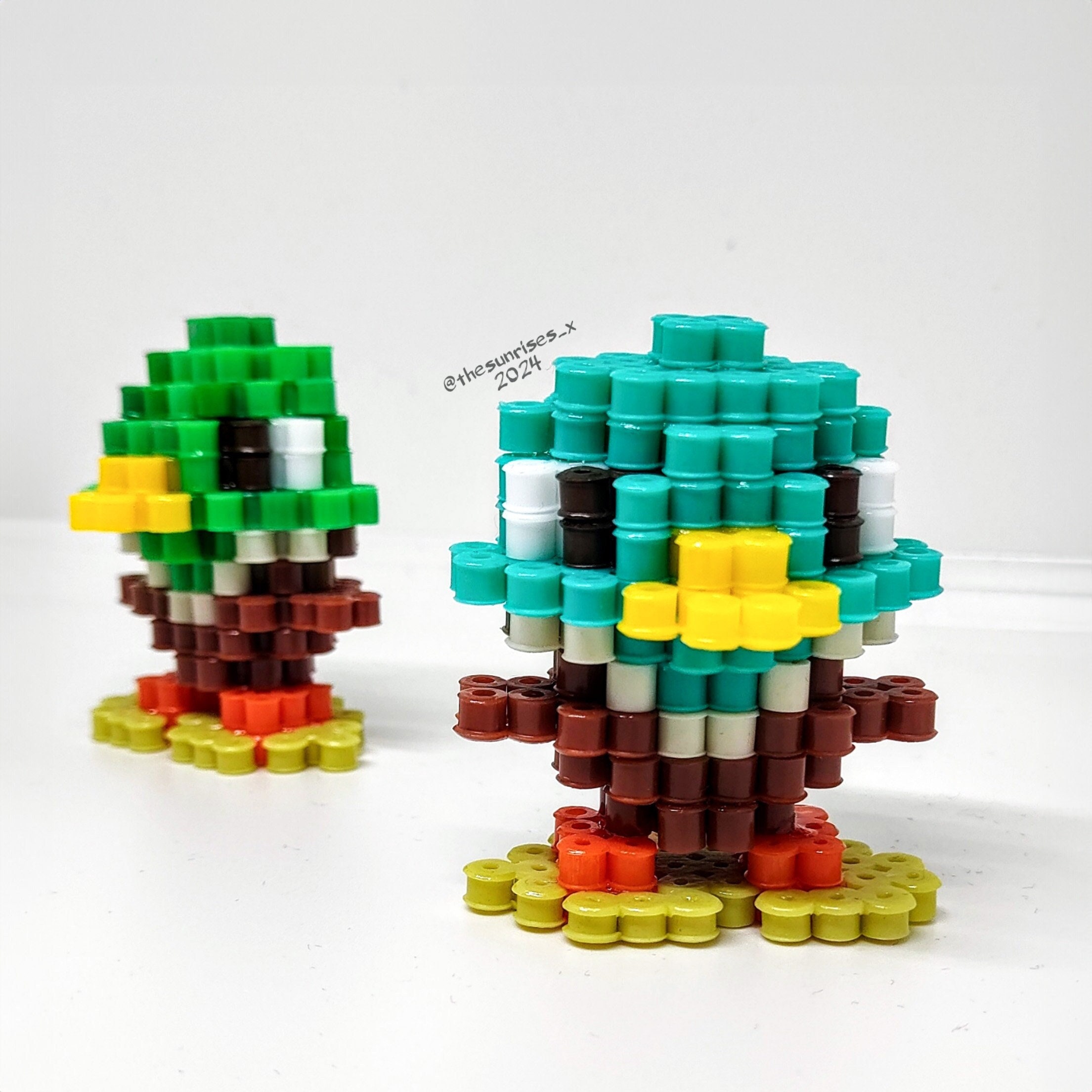 Duck 3D Perler Bead DIY Pattern - Digital Pattern - Etsy UK