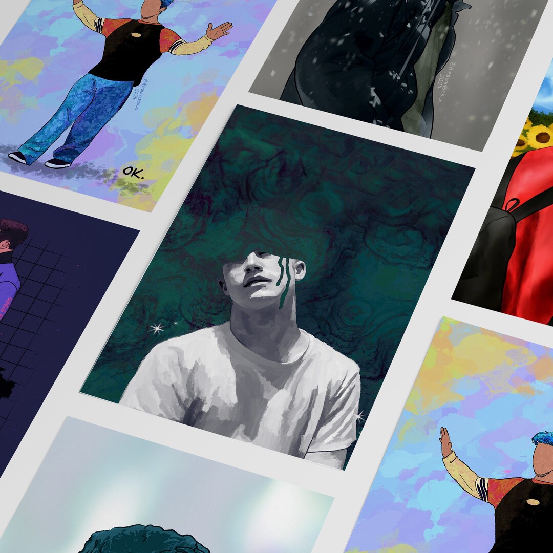 Digital Art / Posters Sets Dylan Minnette Ryan Tedder Harry Holland - Etsy