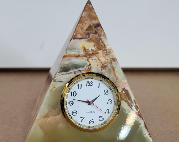 Onyx Pyramid Clock - Etsy