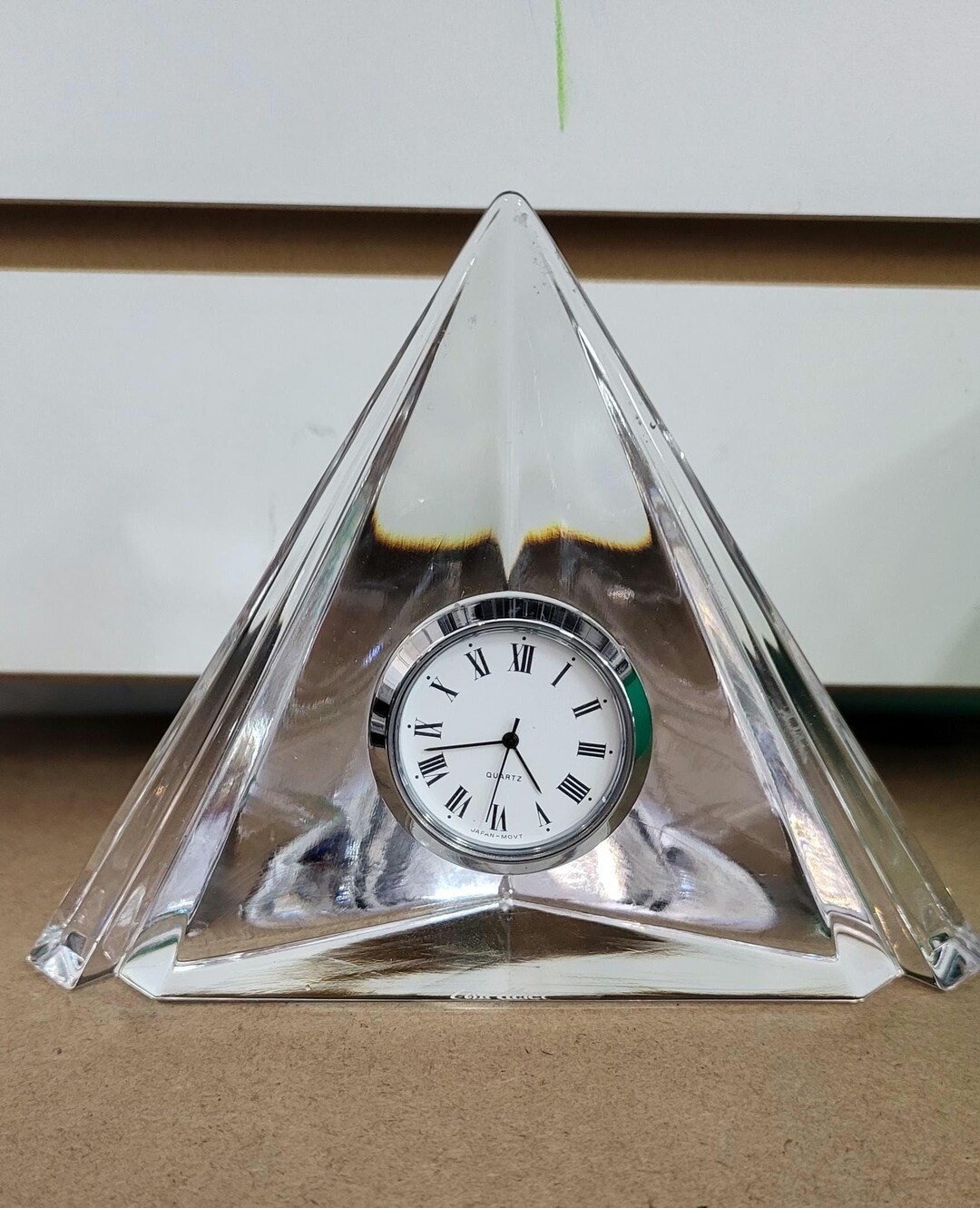 Vintage Lisa Mori Crystal Clock (signed) - Etsy