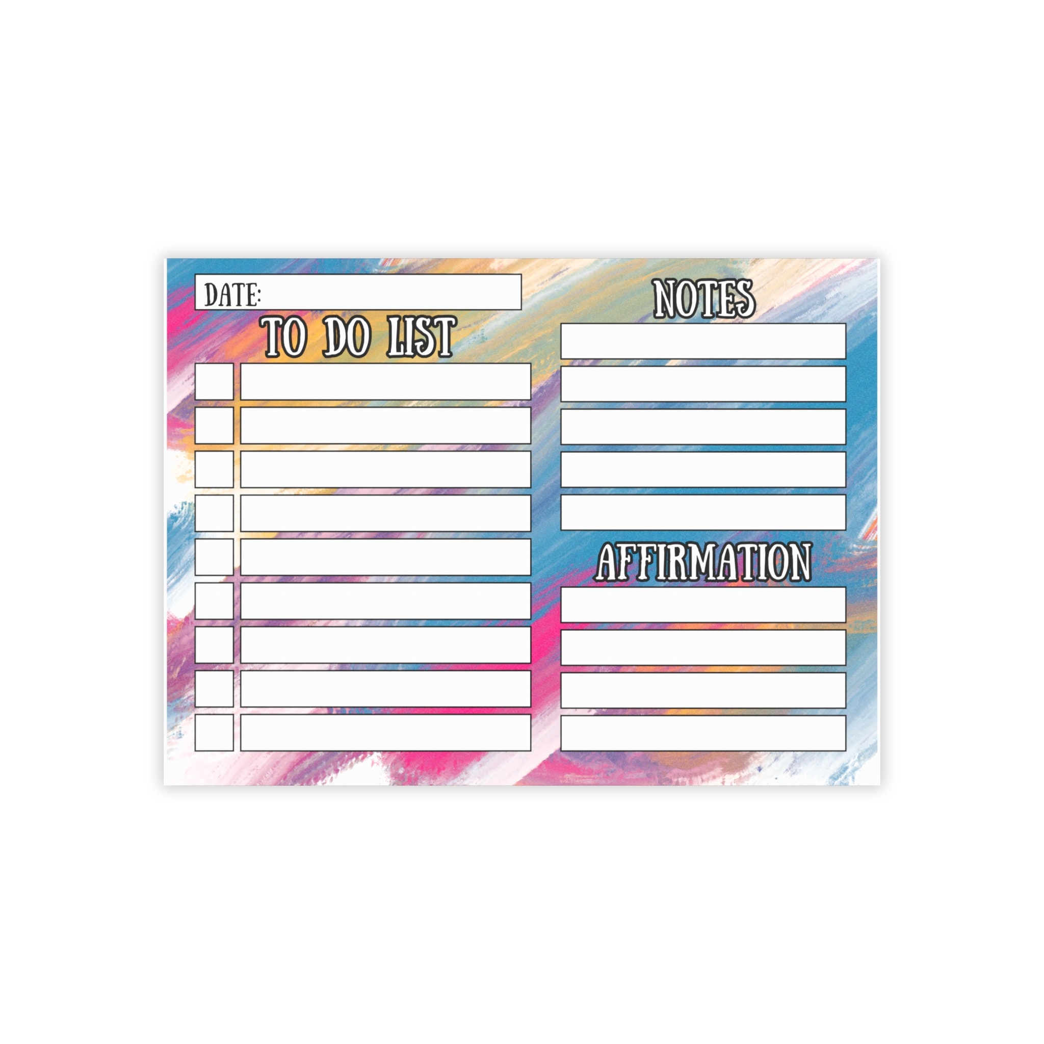 Large 8x6 Post-it® Note Pad | Colorful Note Pad | Daily Organization ...