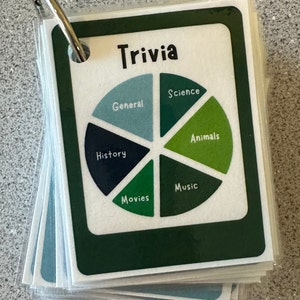 Trivia Cards - Etsy