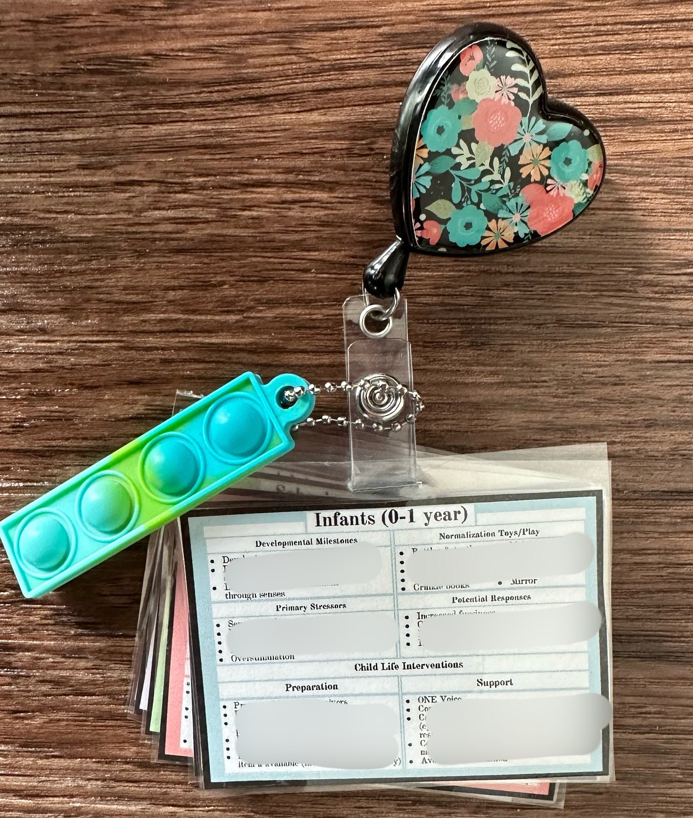Child Development Quick Reference Cards for Badge Reel - Etsy