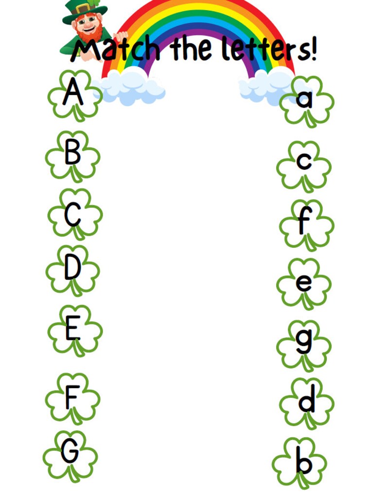 Kids St. Patrick's Day Worksheets. Multiple Worksheets, Math, Tracing ...