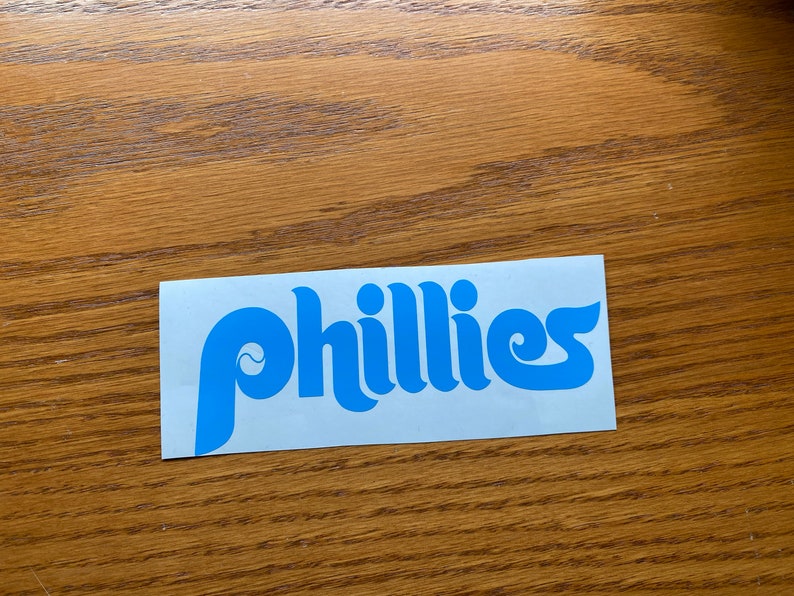 Phillies Sticker, Vinyl Window Decal, Philadelphia Phillies Baseball - Etsy