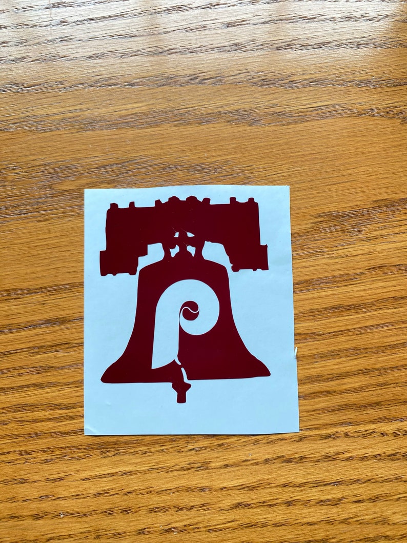 Phillies Sticker Vinyl Window Decal Liberty Bell Philadelphia Phillies ...