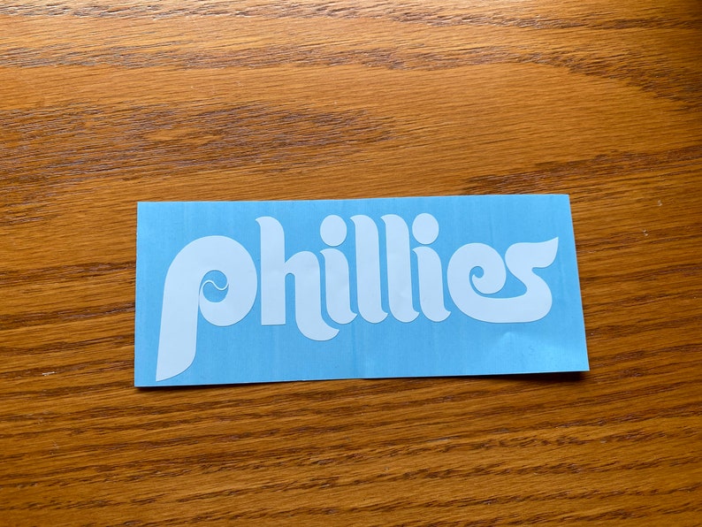 Phillies Sticker, Vinyl Window Decal, Philadelphia Phillies Baseball - Etsy