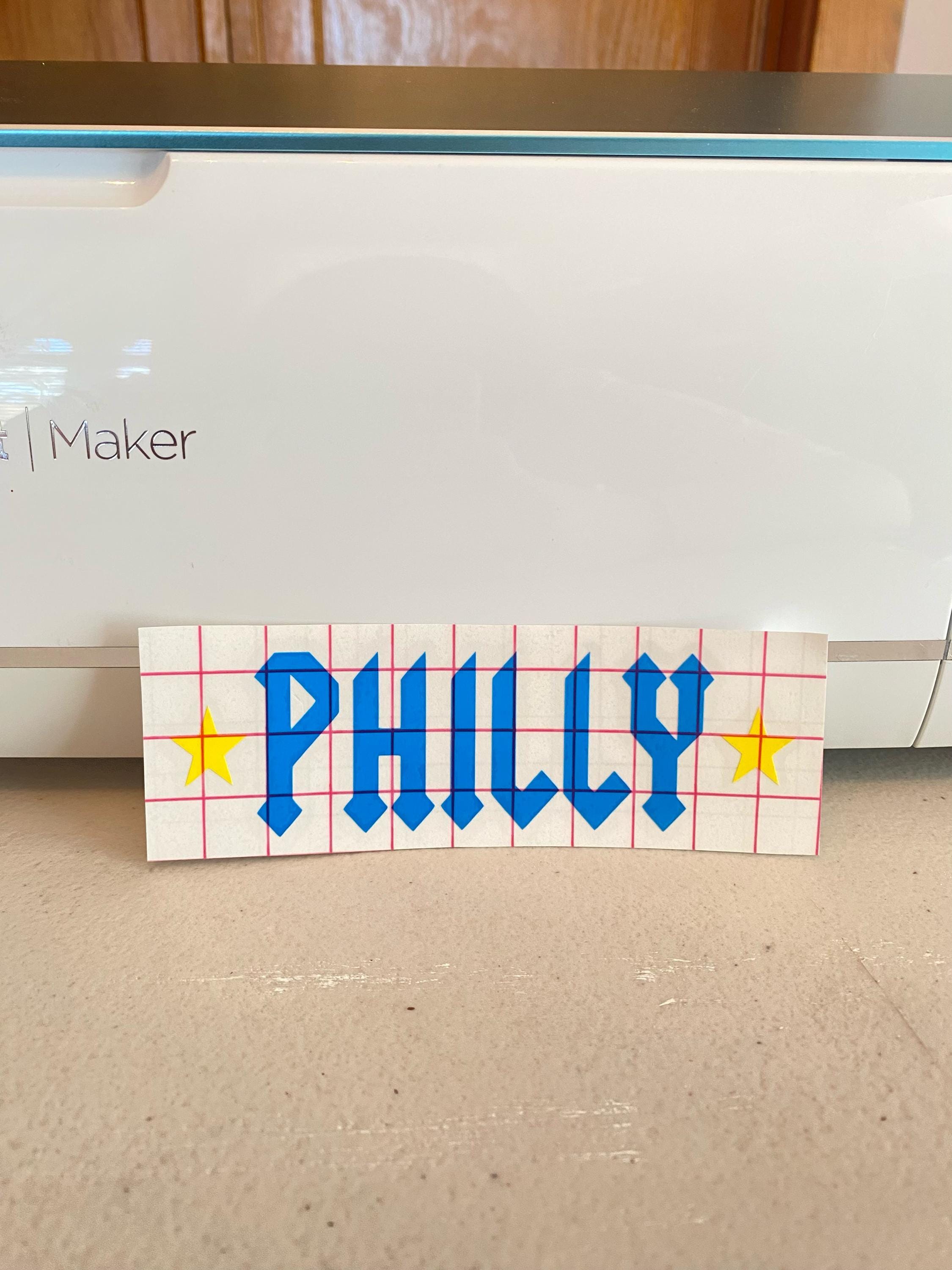 City Connect Phillies Sticker Vinyl Window Decal Philadelphia Phillies ...