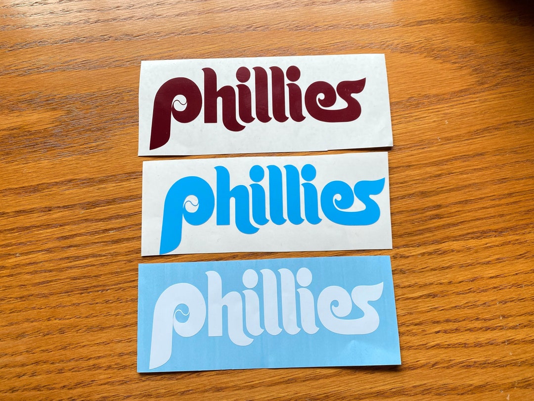 Phillies Sticker, Vinyl Window Decal, Philadelphia Phillies Baseball - Etsy
