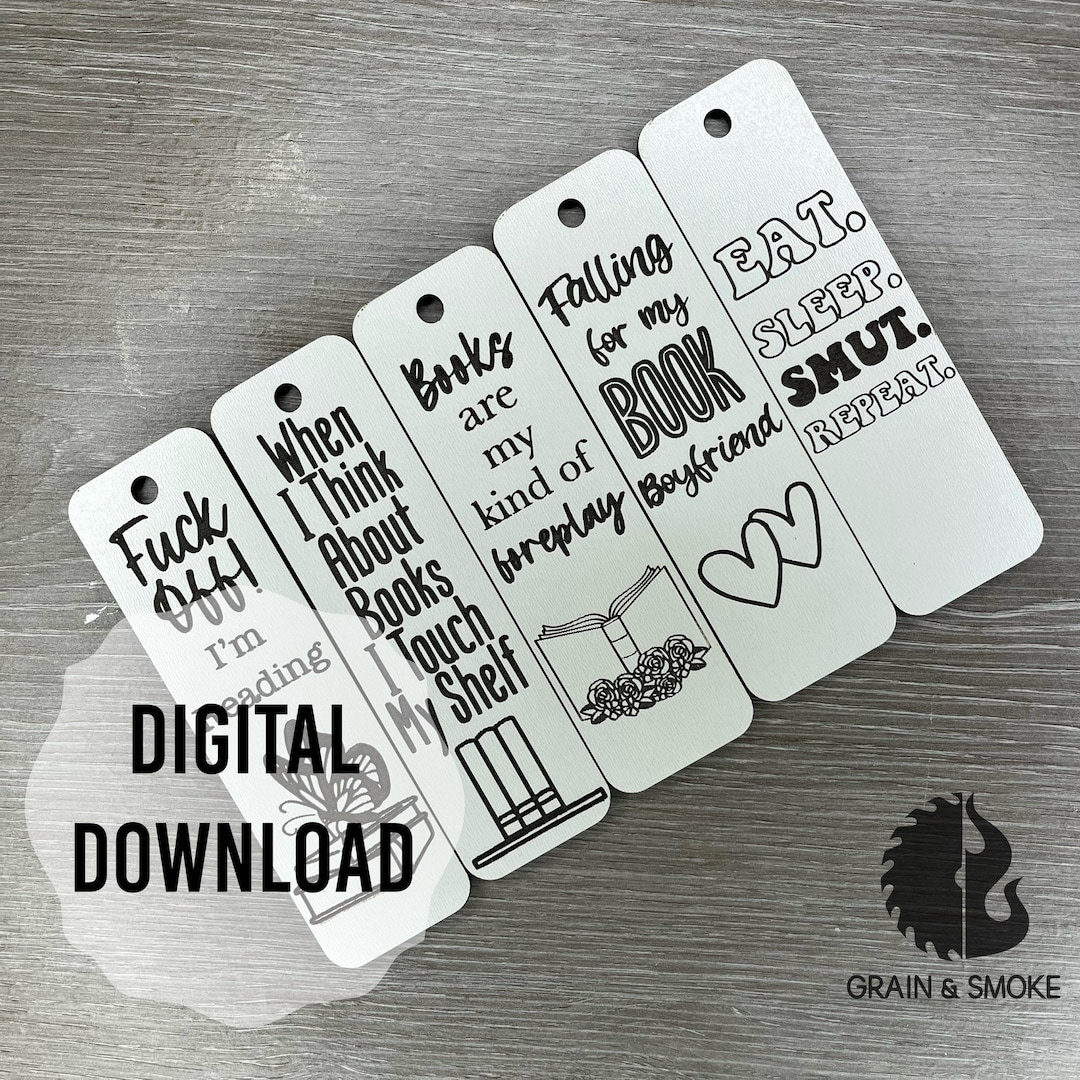 Smut Romance Bookmarks SET 2 - SVG - Laser Ready - Etsy
