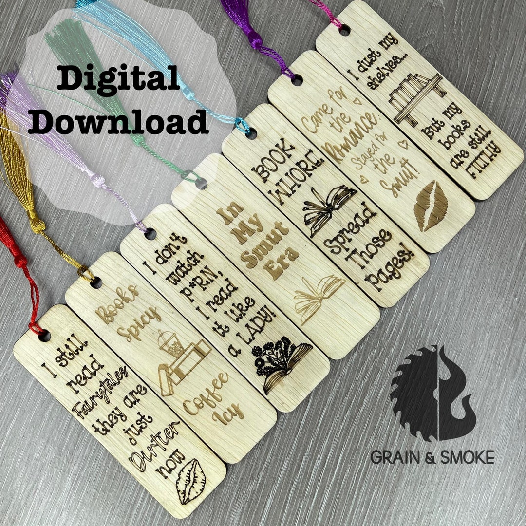 Smut Romance Bookmarks - SVG - Laser Ready - Etsy