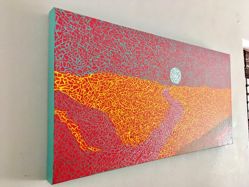 Number 12 - Abstract Painting in Acrylic - Etsy