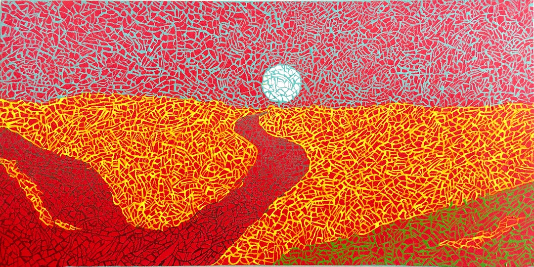 Number 12 - Abstract Painting in Acrylic - Etsy