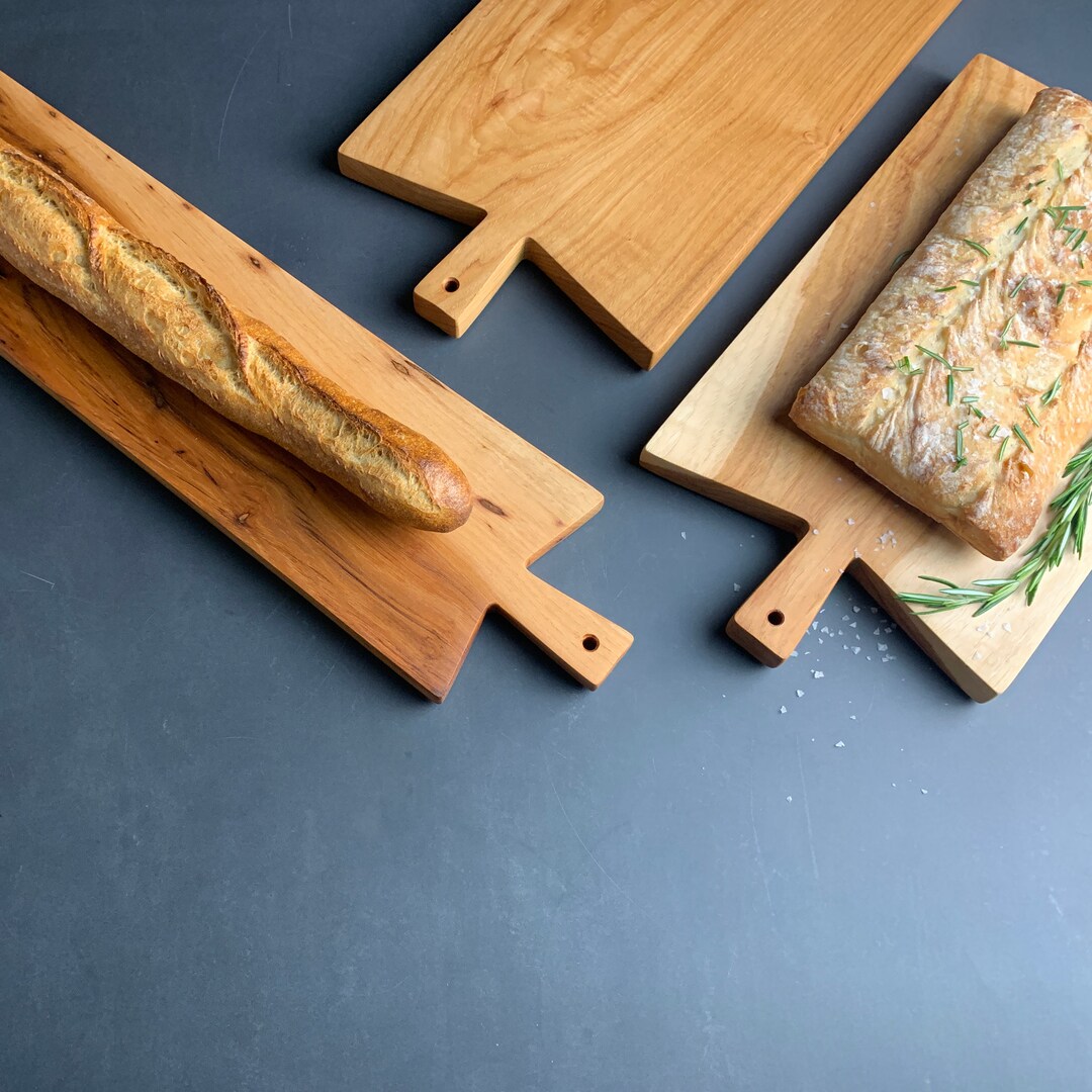 Hausmade Bread/butter Board - Solid Hickory - 17.5" X 9.5" X 1.1" - Etsy