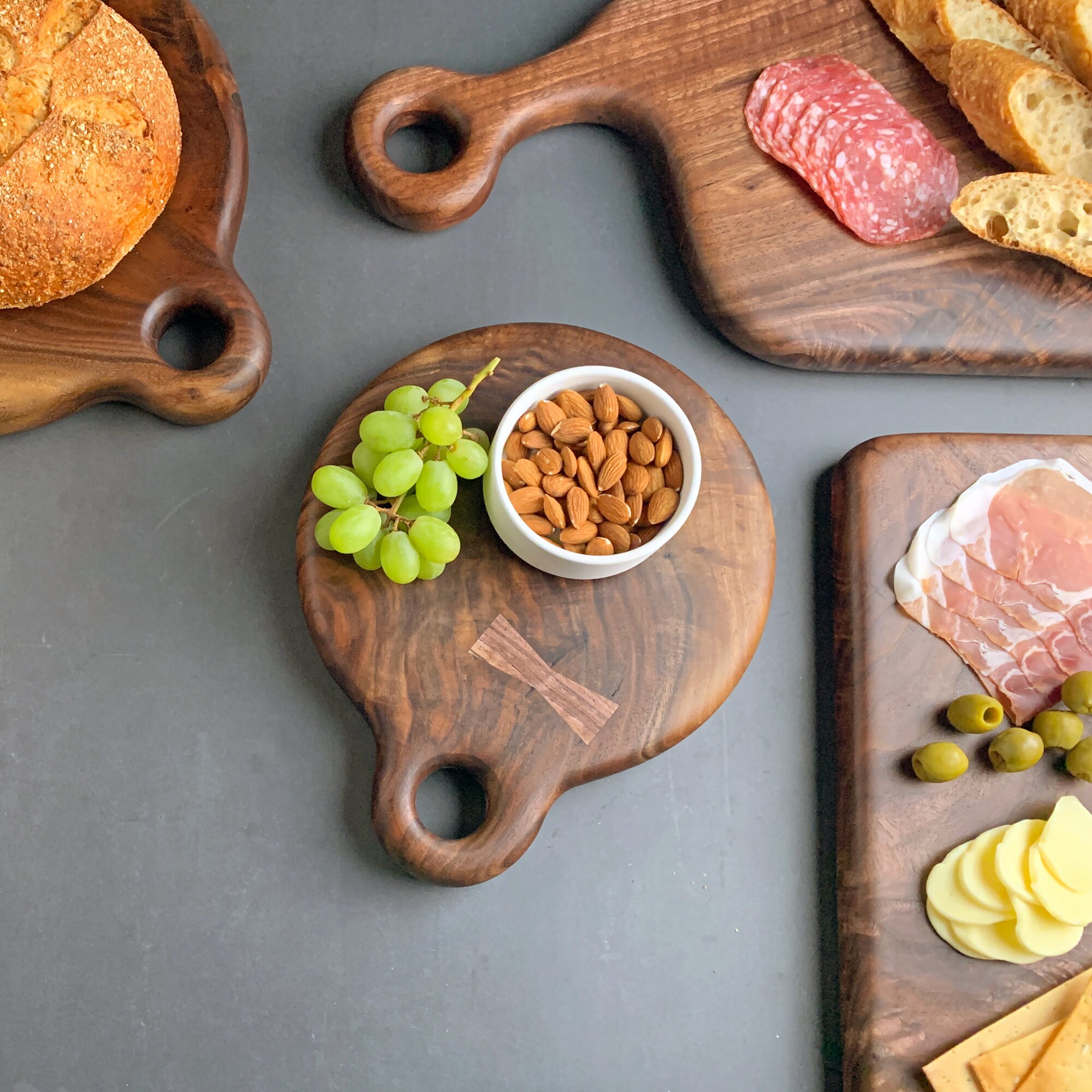 Black Walnut Feather Grain Charcuterie/butter Board No. 007 - Etsy