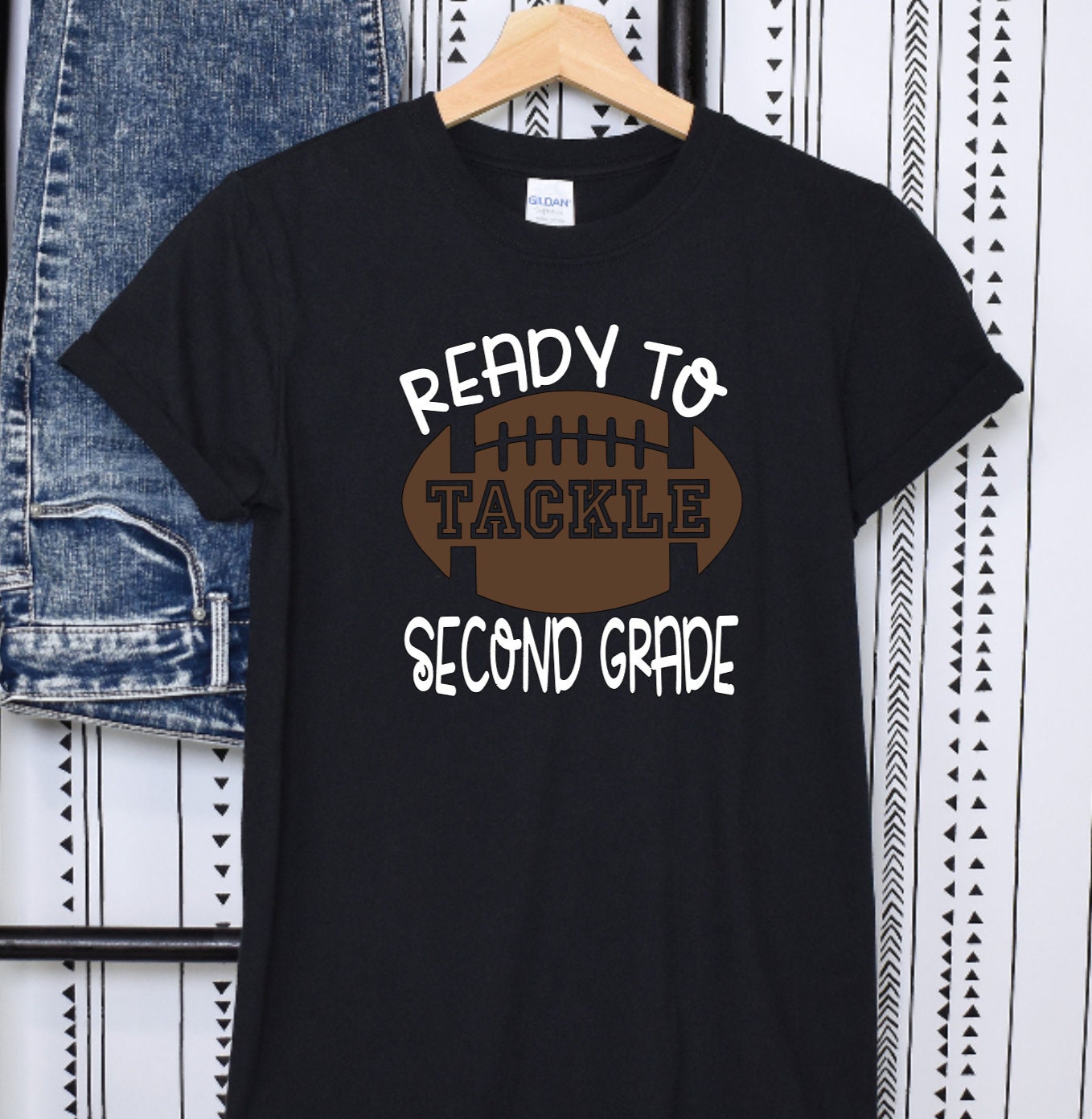 Boys 2nd Grade Shirt Ready to Tackle Second Grade Tee - Etsy